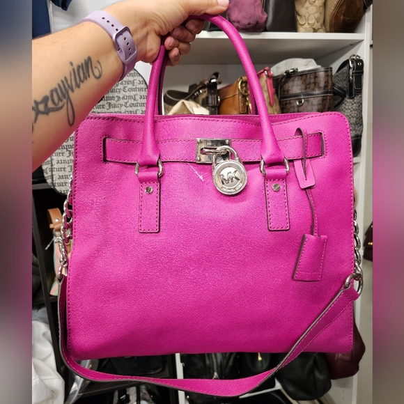 Michael Kors | Bags | Nwot Michael Kors Large Hamilton Bag With Lock And Key | Poshmark
